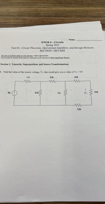 Solved V0 6 V Chegg Com