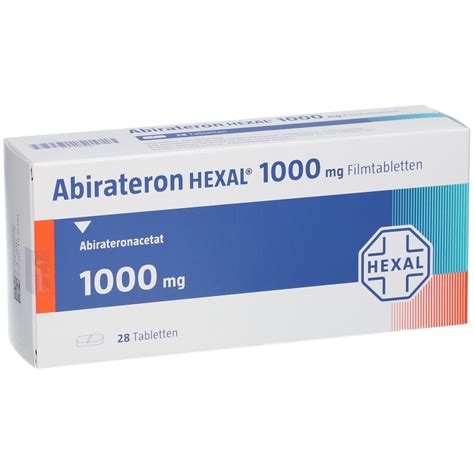Abirateron Hexal 1000 Mg Filmtabletten 28 St Mit Dem E Rezept Kaufen Shop Apotheke