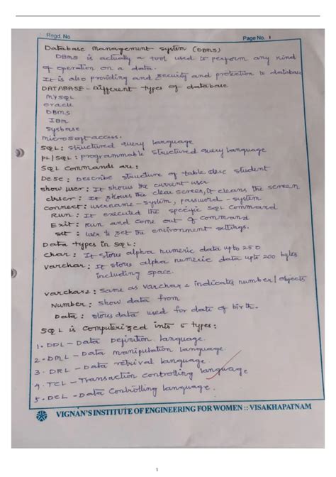 Database Management System Lab Notes Cse05 Stuvia Us