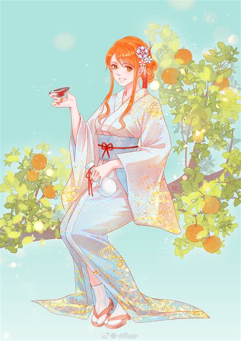 Nami One Piece Drawn By Aruo Danbooru