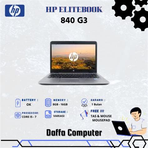 Jual Laptop Hp Elitebook G Core I Gent Ram Gb Ssd Gb Mulus Bergaransi Original