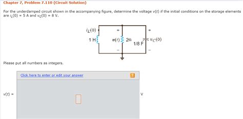 solved chapter 7 problem 7 110 circuit solution for the