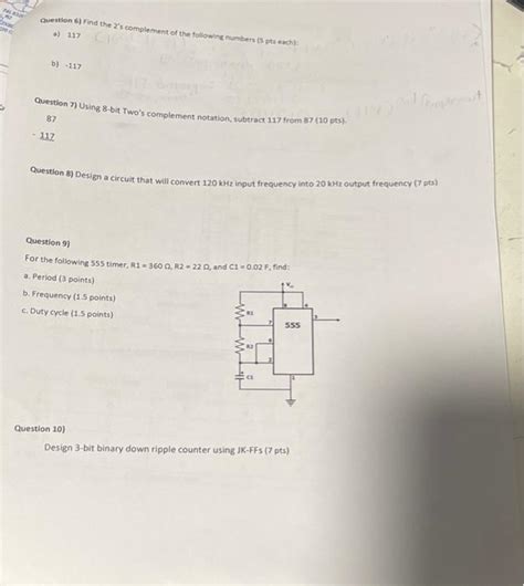 Solved Question Find The S Complement Of The Chegg