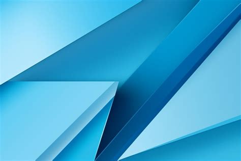 Blue Abstract Background With Sharp Angular Shap Premium Ai Generated
