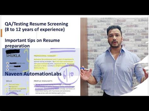 Qatestingset Resume Preparation Important Tips On Resume