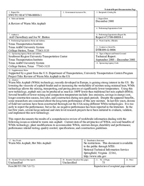 Pdf A Review Of Warm Mix Asphalt