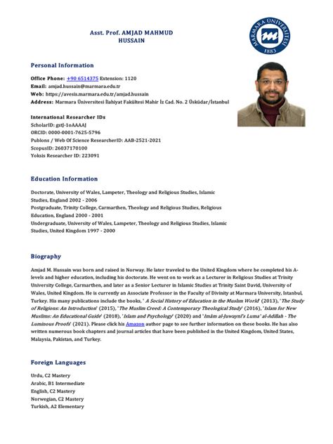 Amjad Mahmud Hussain Pdf