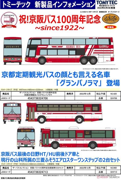 ザバスコレクション 京阪バス100周年記念 京都定期観光バス グランパノラマ 鉄道模型 画像一覧
