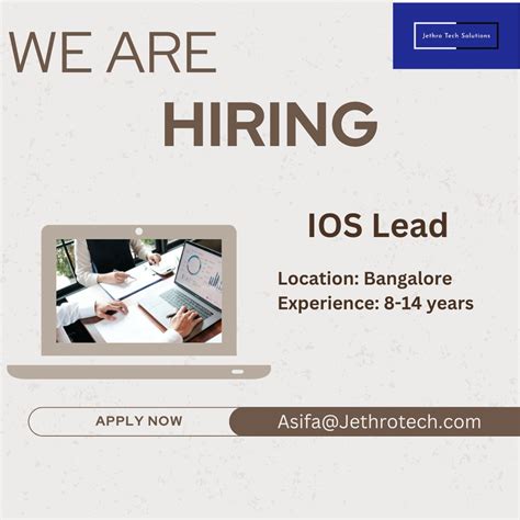 Ios Ioslead Swift Objectivec Jethro Tech Solutions