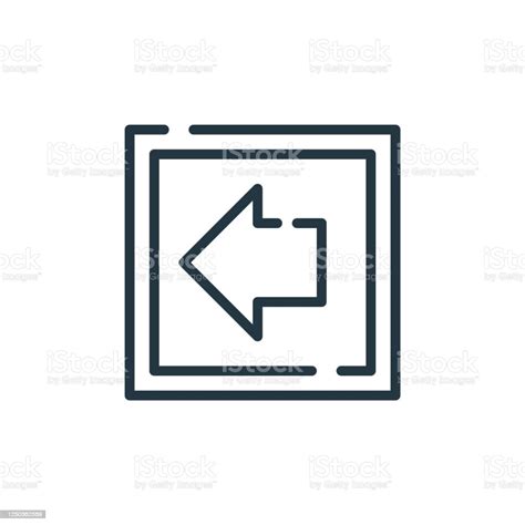 왼쪽 벡터 아이콘입니다 편집 가능한 스트로크를 남겼습니다 웹 및 모바일 앱 로고 인쇄 매체에 사용하기 위한 선형 기호를 남겼습니다 얇은 선 그림 벡터 격리 된 윤곽선