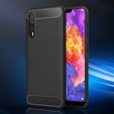 Flexi Slim Carbon Fibre Case For Huawei P Pro Black