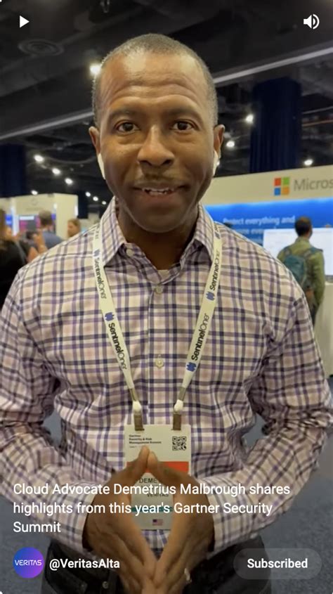 Insights From The Gartner Security And Risk Management Summit Veritas