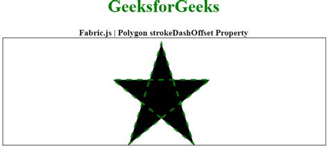 Propriété Fabric Js Polygon Strokedashoffset Stacklima