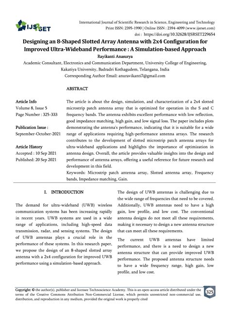 Pdf Designing An 8 Shaped Slotted Array Antenna With 2x4