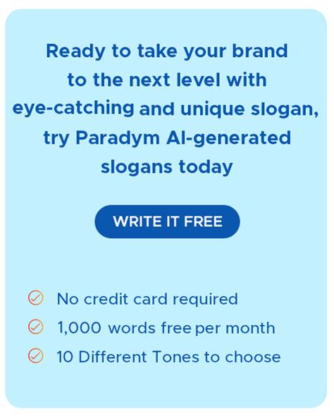 Slogan Generator Create Catchy Slogan In Seconds