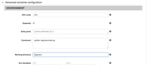 Docker Command In Task Definition Causes Exception Stack Overflow