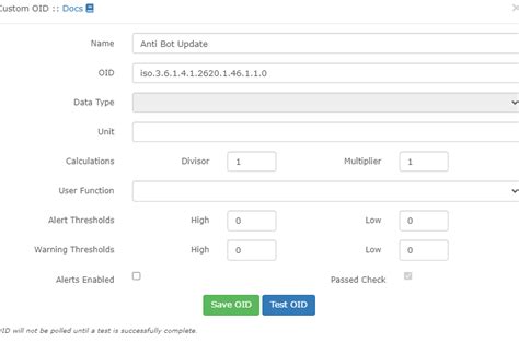 Custom OID Does Not Graphing Help LibreNMS Community