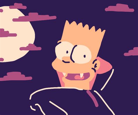 Vampire Bart Simpson Drawception