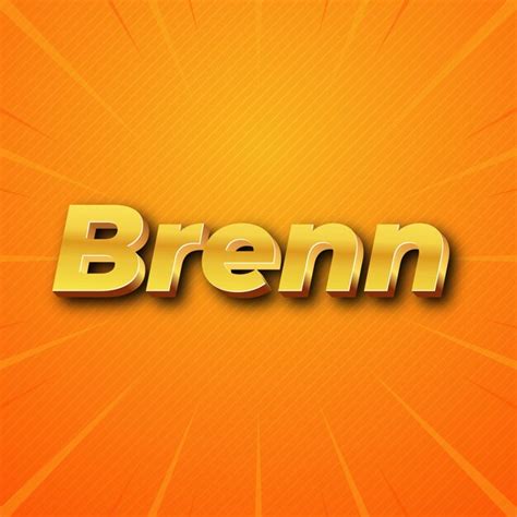 Premium Photo Brenn Text Effect Gold  Attractive Background Card Photo Confetti