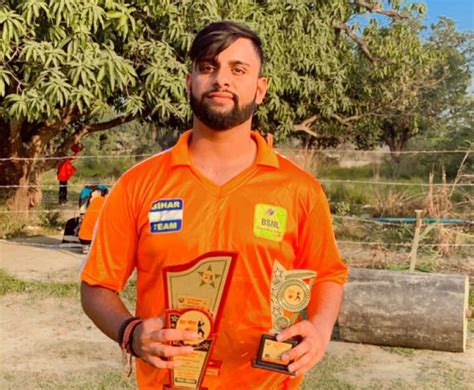 Bihar All Rounder Adarsh Singh Shines With A Match Winning Hundred In Bsnl Cup23