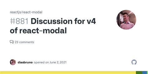 Discussion For V4 Of React Modal · Issue 881 · Reactjsreact Modal