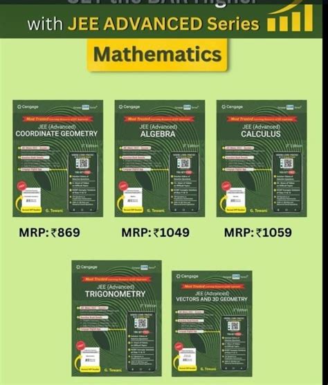 Cengage Jee Advanced Maths For 2023 Set Of 5 Books Latest Revised Edition 2023 2024 At
