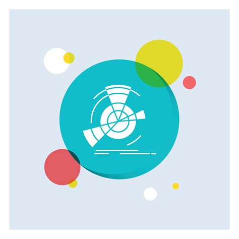 Data Diagram Performance Point Reference White Glyph Icon Colorful Circle Background