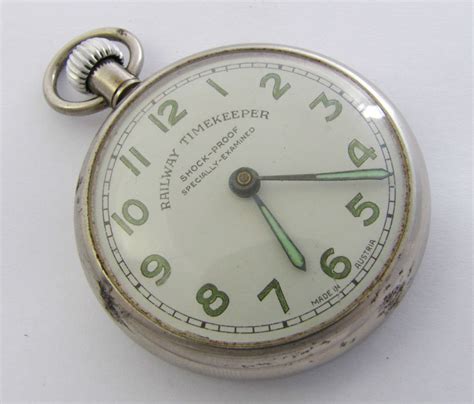 1900s Vintage Austrian Railway Timekeeper Pocket Watch Needs Work