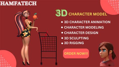 3d character modeling 3d cartoon character sculpting rigging in ue5 maya c4d by williamteck fiverr
