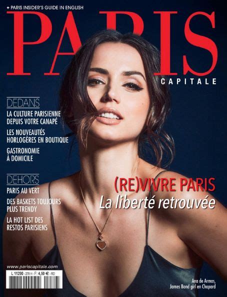 Ana De Armas Paris Capitale Magazine May 2020 Cover Photo France
