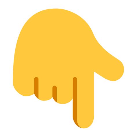 👇 Backhand Index Pointing Down Emoji