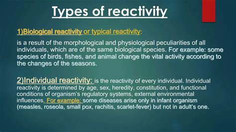 Pathology Of Reactivity Pptx