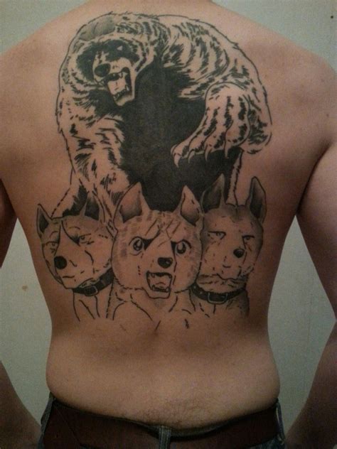 My Own Back Tattoo Taken From Ginga Nagareboshi Gin Anime Akakabuto And The 3 Generations