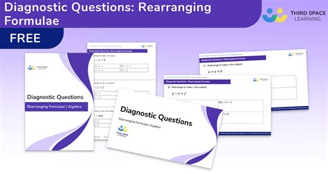 [free] Gcse Rearranging Formulae Diagnostic Questions Third Space Learning