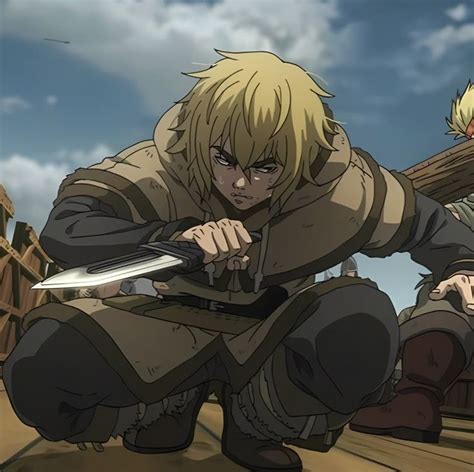Thorfinn Pose Thorfinn With Knives Thorfinn Picture Vinland Saga