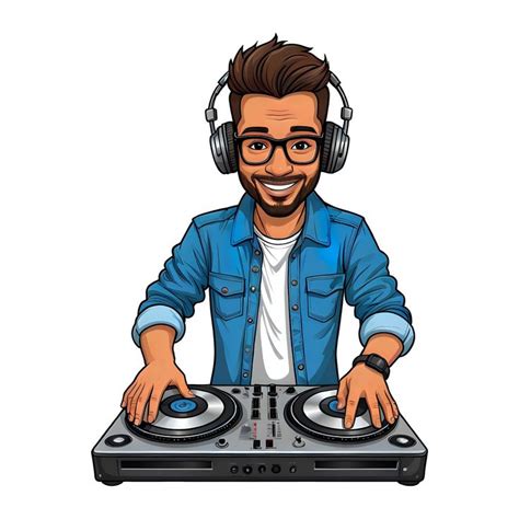 Disc Jockey Cartoon Character Cartoon Characters Aesthetic Pastel