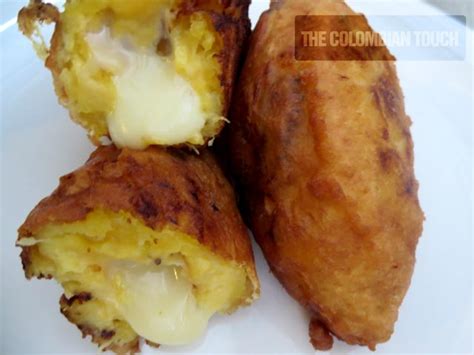 Aborrajados Colombian Battered Plantain Stuffed With Cheese The