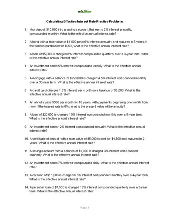 How To Calculate Effective Interest Rate Formula Examples