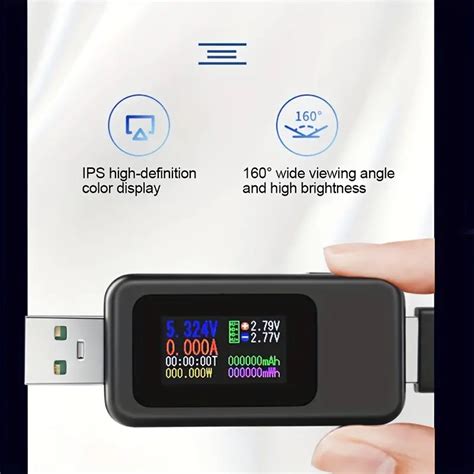 10 In 1 Usb 테스터 디지털 전압계 전류계 전류 전압 측정기 앰프 전압 전류계 감지기 보조베터리 Temu