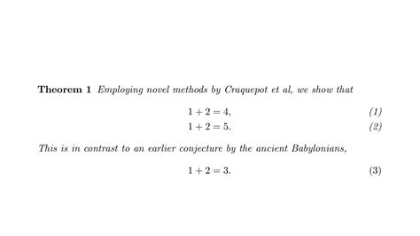 Ieeetran Italic Equation Numbers For Ieeeeqnarray Within Theorem