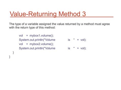 Class Object Method Constructors In Java Ppt