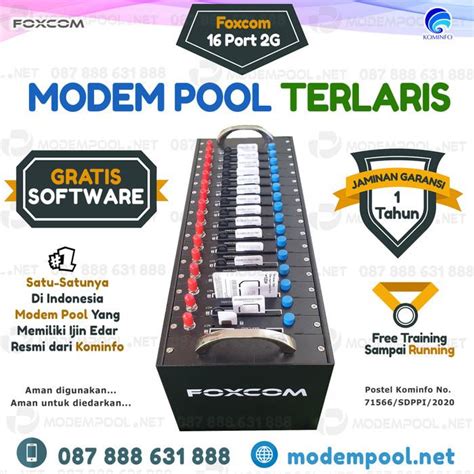 Jual Modem Modem Pool Foxcom Port G Alat Dial Ussd Massal Support Smart Act Shopee Indonesia