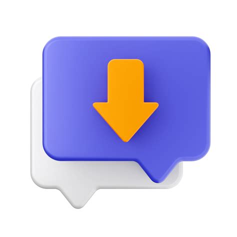 3d Chat Message Notification Icon 22597467 Png