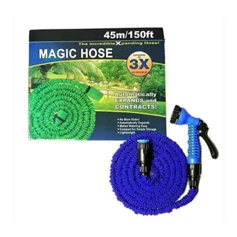 mangueira retrátil expansível de jardim de 45 m com conector python carrefour