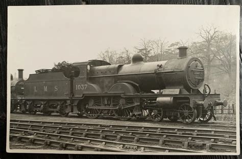 Real Photograph Postcard Lms Class 4p Compound No 1037 4 4 0 Engine £1 99 Picclick Uk