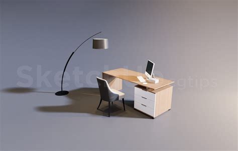 7698 Free Sketchup Table Work Model Download