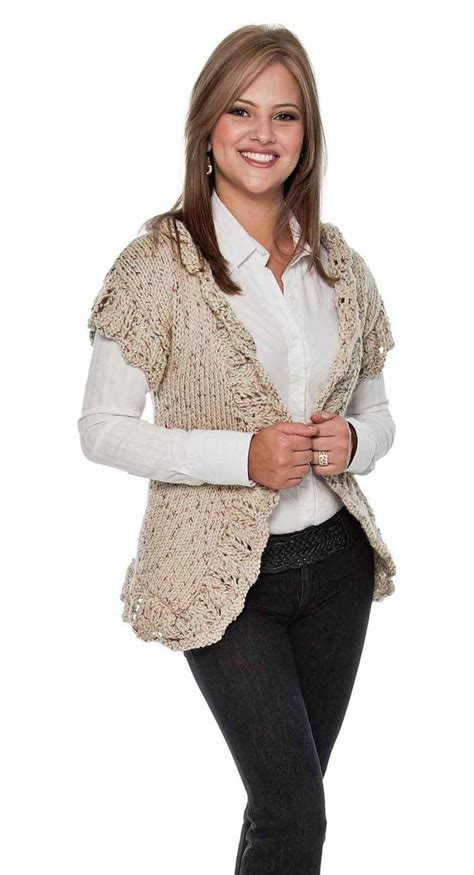 Receitas De Trico E Croche Modelo De Tricô Grátis Colete Feminino Colete