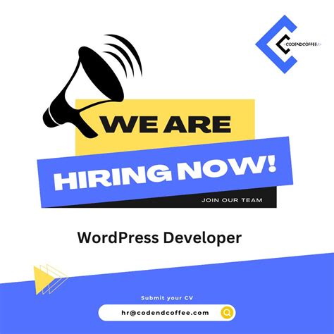 Codendcoffee Codendcoffee Is Hiring A 𝐖𝐨𝐫𝐝𝐏𝐫𝐞𝐬𝐬 𝐃𝐞𝐯𝐞𝐥𝐨𝐩𝐞𝐫 Are You