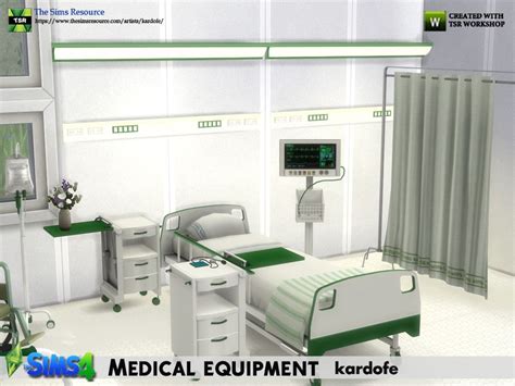 Kardofemedical Equipment Sims 4 Hospital Room Cc Sims 4 Medical Bed