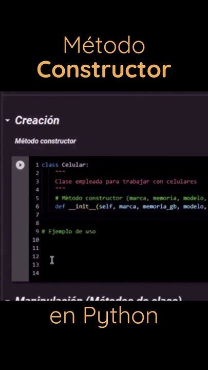 Método Constructor En Python Aprenderpython Python Programacion Youtube